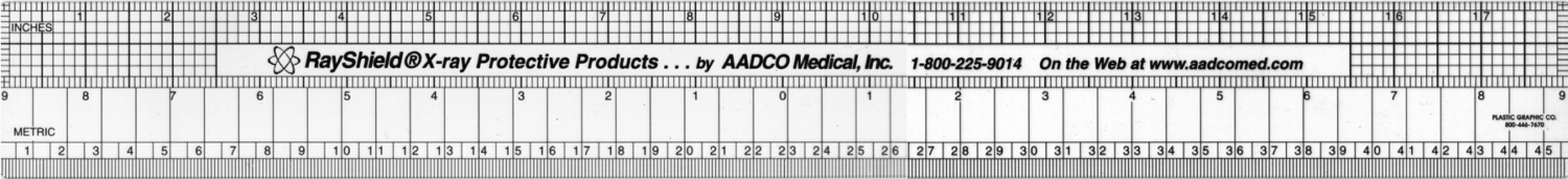 See-Thru Radiographic Ruler - AADCO Medical